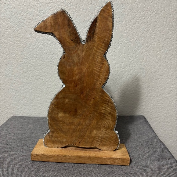 Marshalls | Holiday | Marshalls Brown Wood Easter Bunny Figurine With ...